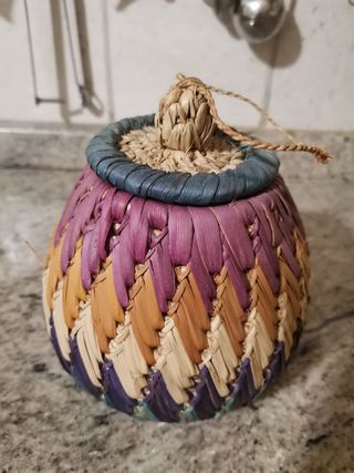 Contenitore in vimini 