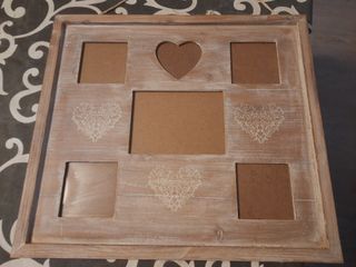 portafoto in legno da muro