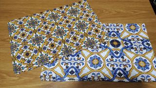 Set 2 tovagliette grandi stile maiolica Italy