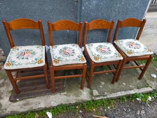 Tavolo e sedie pisa, in legno massello, seduta in 