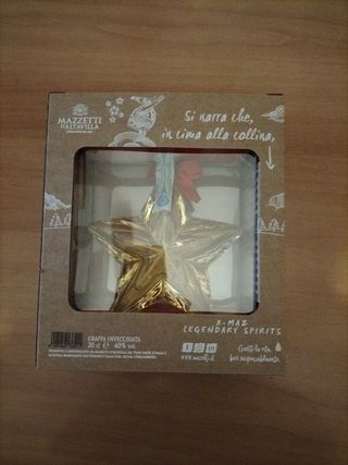 bottiglia a forma di stella di grappa