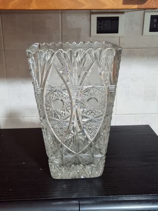 Vaso per fiori in cristallo Boemia
