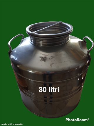 Fusto acciaio inox 30 lt