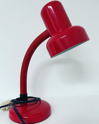 Lampada vintage space age rossa anni '70
