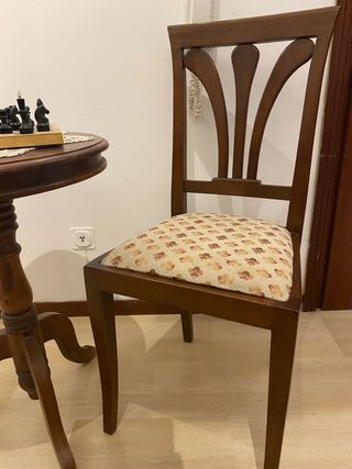 Set di 4 sedie in legno