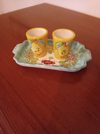 set per Limoncello vassoio e bicchierini