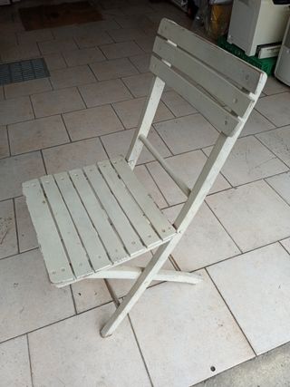 Sedia pieghevole legno anni 50