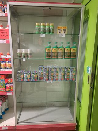 VETRINETTA ALLUMINIO/VETRO 100X43X180