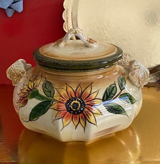 Biscottiera in porcellana 