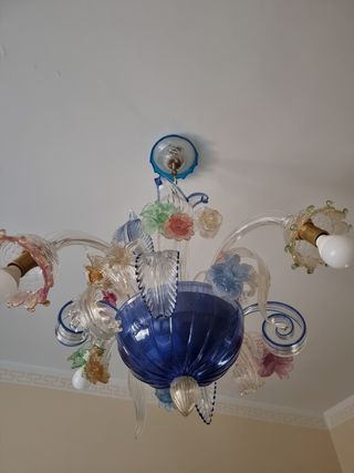 lampadario ed abatjour murano 