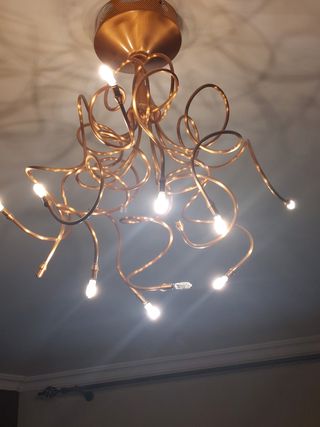 lampadario più applique da comodino