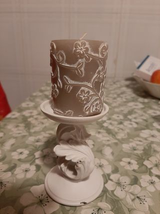 porta candela shabby