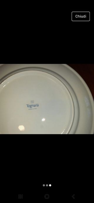 Set piatti piani Tognana