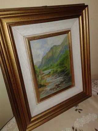 QUADRO RUSCELLO DI MONTAGNA 44x38 in cornice legno