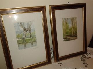 2 QUADRI PIERO RICCARDI 1973 in cornice di legno 