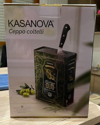 Ceppo di Latta porta coltelli Kasanova
