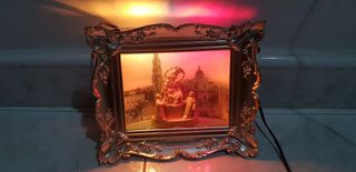 quadro Ave maria che si illumina 