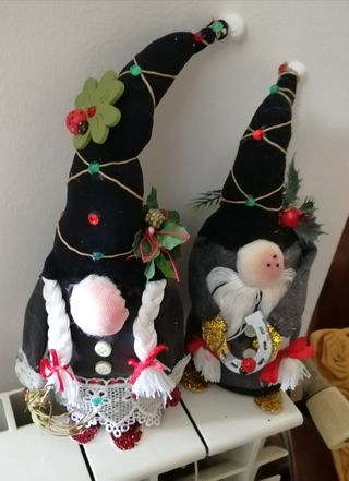 Gnometti portafortuna realizzati a mano. 