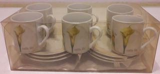 Set di sei tazzine mug da caffè