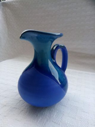 Caraffa/brocca blu handmade