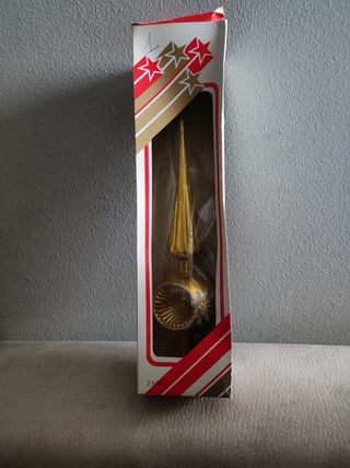 Puntale Albero Di Natale Vintage Con Scatola