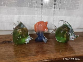 Pesci in vetro di murano