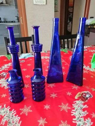 set 6 bottiglie particolari 