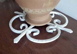 Coppia sottopentola e/o sottovaso in ferro battuto