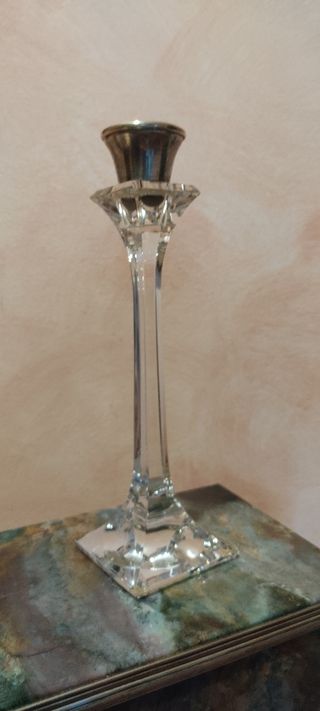 candeliere argento 800 e cristallo COLLE 