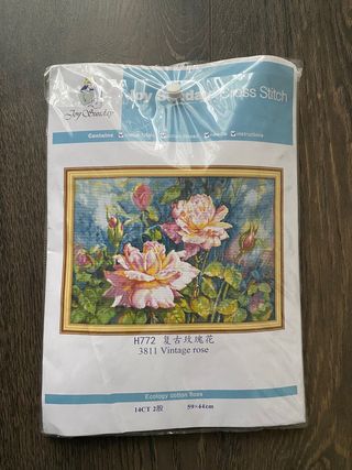 Kit punto croce Vintage rose