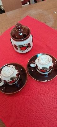 Set zuccheriera e tazzine caffè vintage