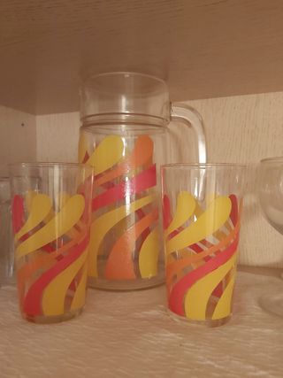 set caraffa 2 bicchieri 