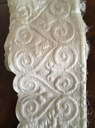 10 metri bordura vintage in cotone