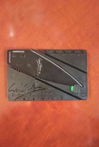 Iain Sinclair cardsharp coltello carta di credito