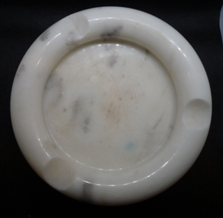 Posacenere in marmo Bianco di Carrara vintage 