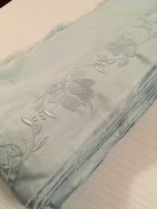 16 metri bordura azzurra vintage