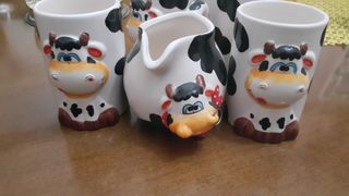 tazze da latte mucca
