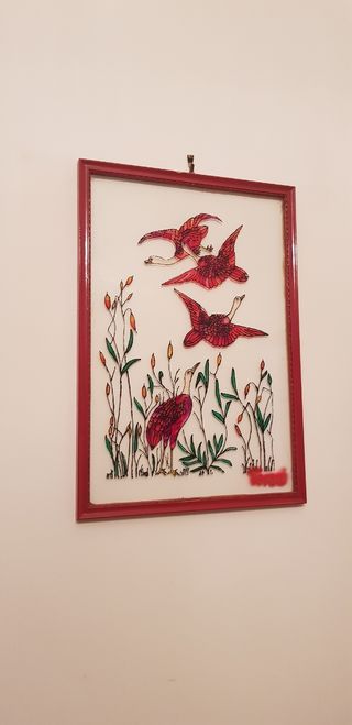 quadro in acrilico su vetro