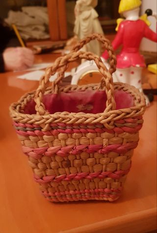 mini cestino fatto a mano