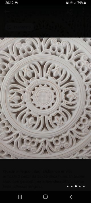 ANCORA 2 DISPONIBILI Quadri intagliati in legno