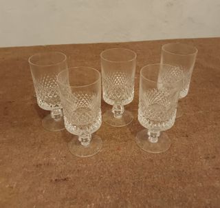 Set di 5 Bicchieri in Vetro Handarbeit da Vino