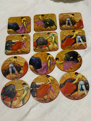 12 Sottobicchieri torero