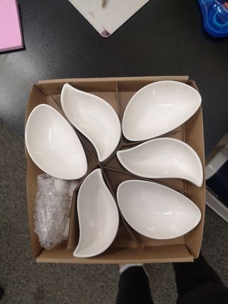 vaschettine per antipasto in porcellana 