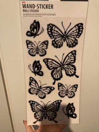 Adesivi da muro, fantasia: farfalle