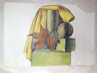 Quartina disegni colori 30x40cm pittrice 1942