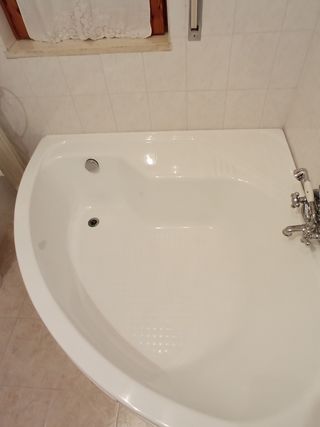 Vasca da bagno in vetro resina Angolare 