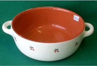 Tegame Pentola anni '80 Albisola Ciliegie.