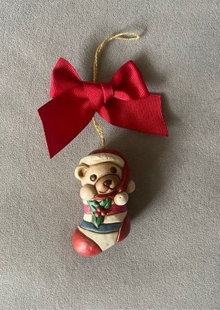 Addobbo natale teddy con calza thun 