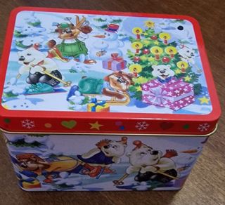 Scatola di latta che si illumina