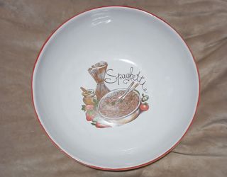 Ciotola piatto grande fondo sei persone vintage 87